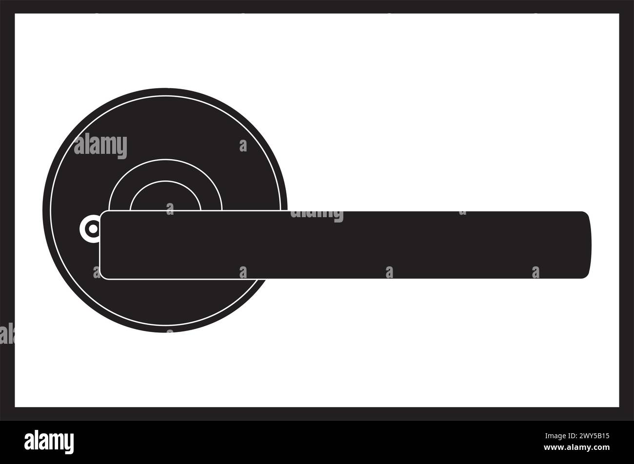 Minimalist door handle logo vector simple design Stock Vector Image ...