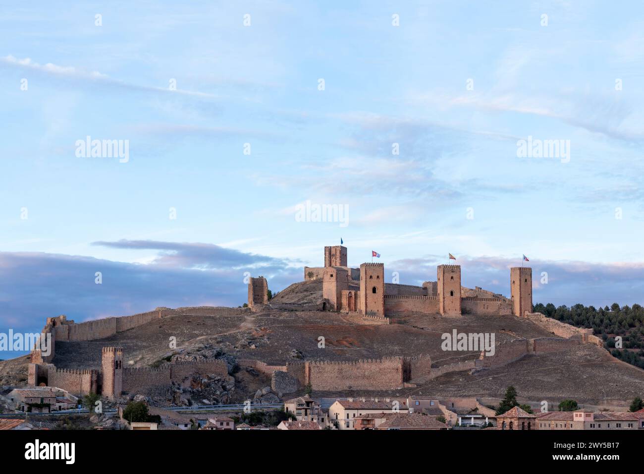 Old historical stone buildings defensive towers hi-res stock ...