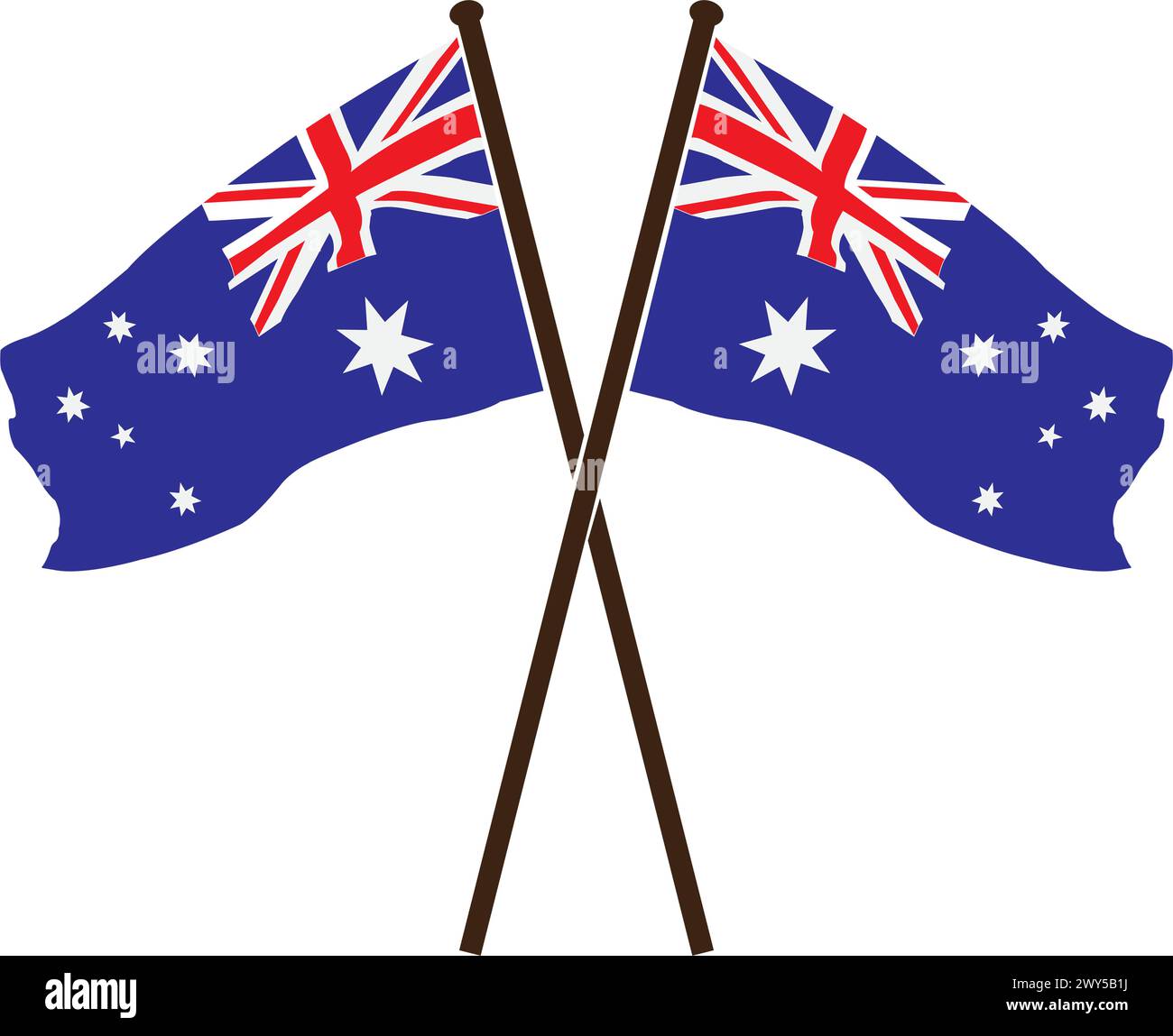 Australian flag icon vector logo design Stock Vector Image & Art - Alamy