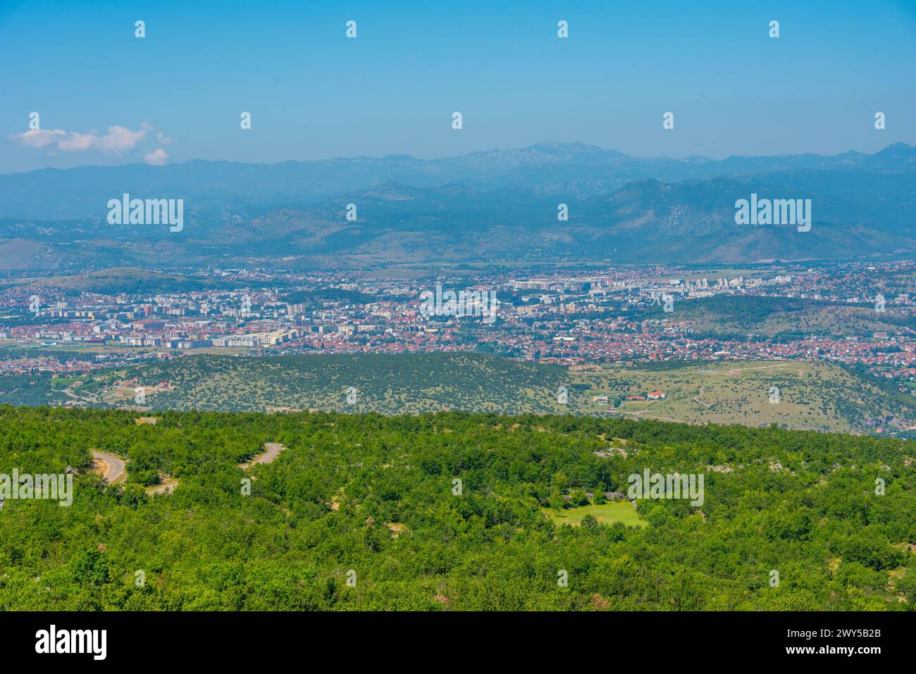 Panorama view of Podgorica capital of Montenegro Stock Photo - Alamy