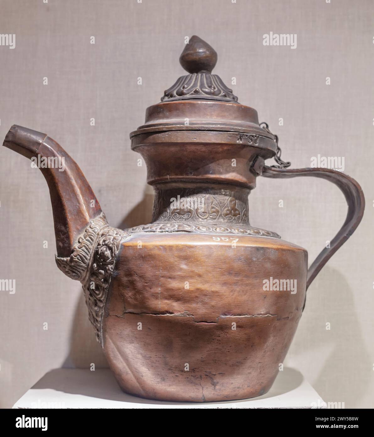 Jug, pitcher, 19th century, bronze, Kashmir, Sri Pratap Singh Museum ...