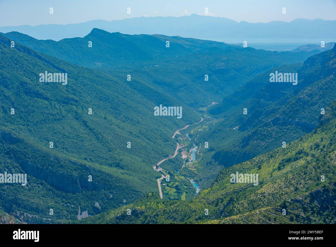 Panorama view of valley of Cemi river in Montenegro Stock Photo - Alamy
