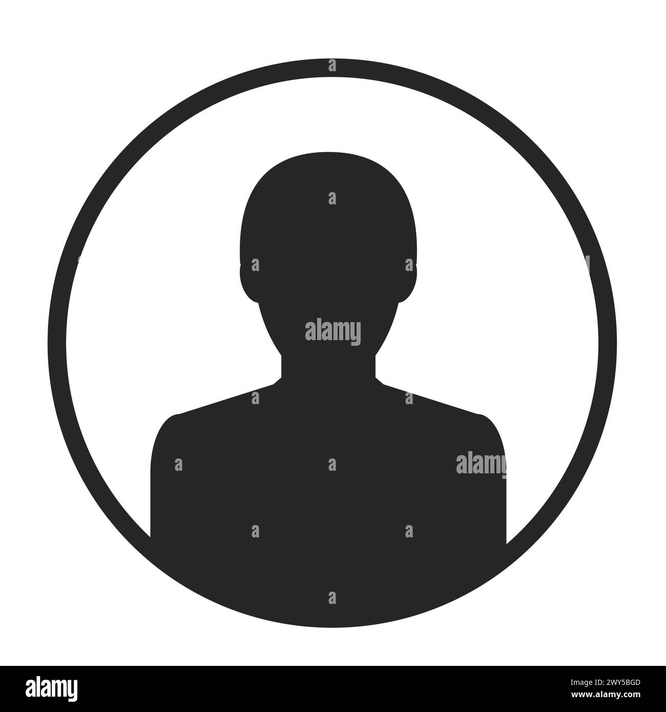 Set of User Profile Icons Isolated on White Background Stock Vector Image & Art - Alamy