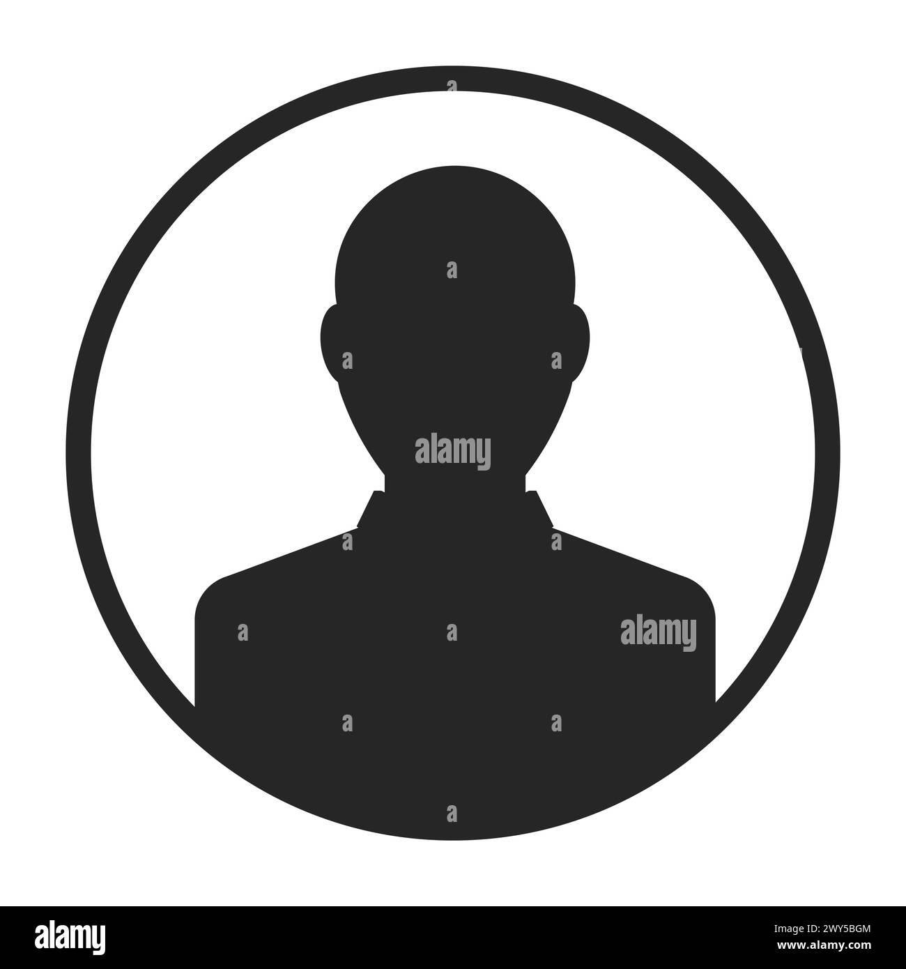 Set of User Profile Icons Isolated on White Background Stock Vector Image & Art - Alamy