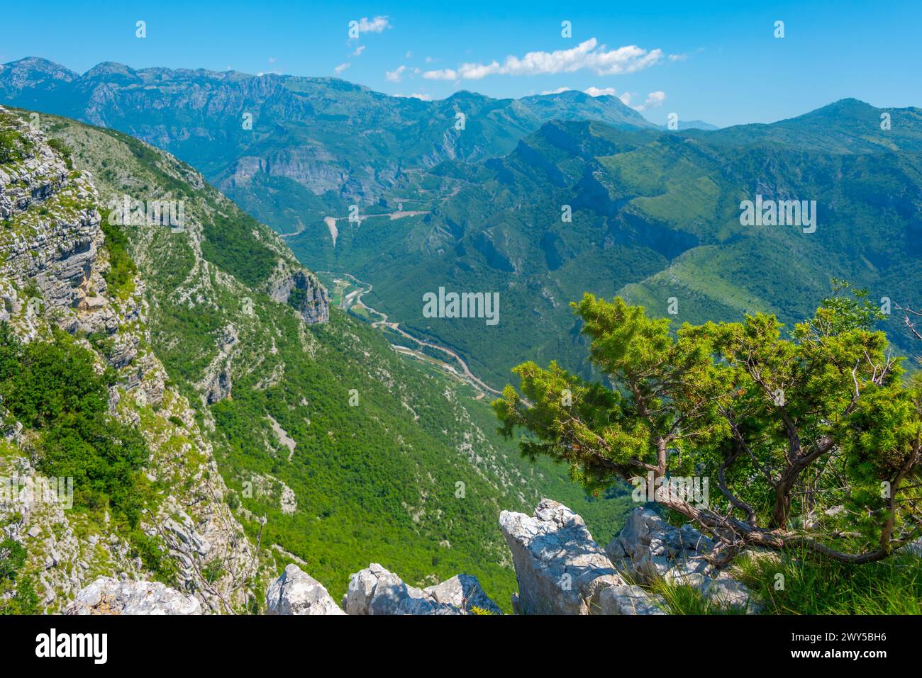 Panorama view of valley of Cemi river in Montenegro Stock Photo - Alamy