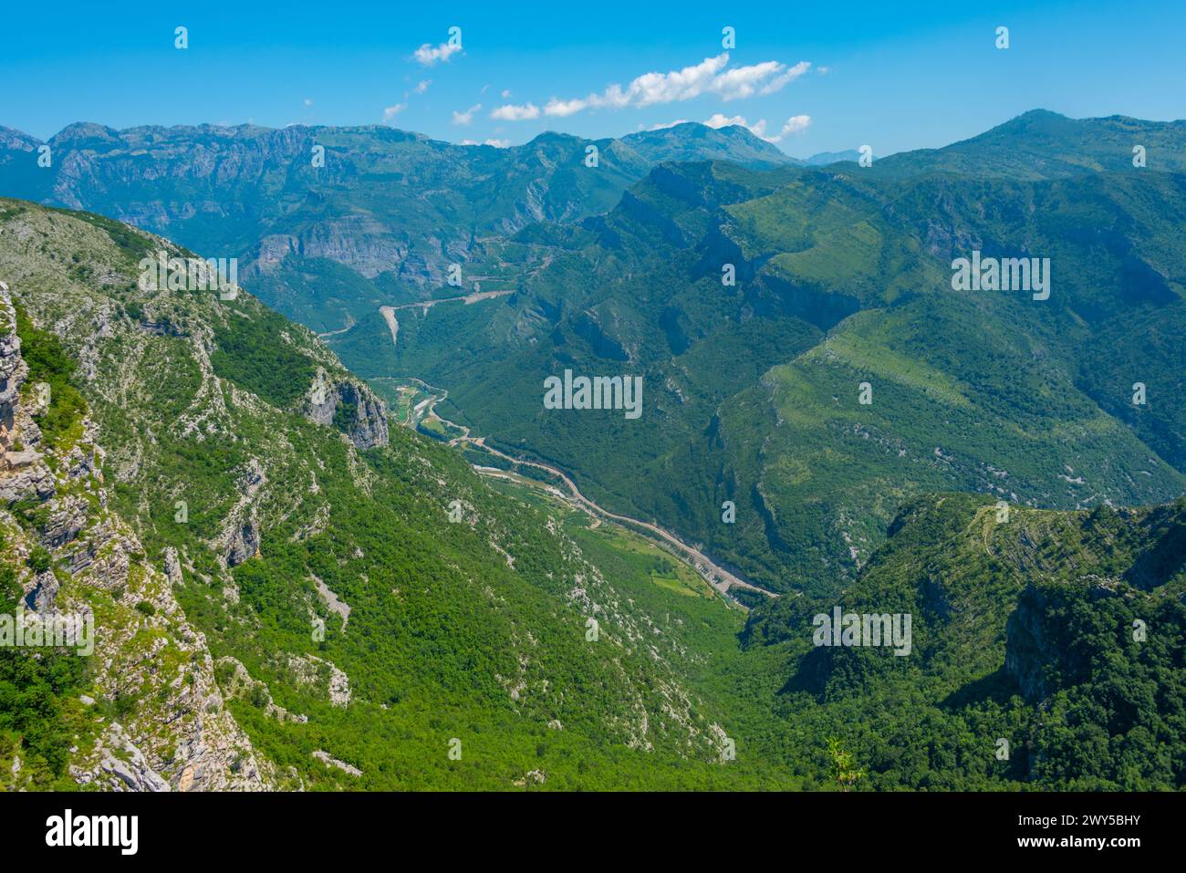 Panorama view of valley of Cemi river in Montenegro Stock Photo - Alamy