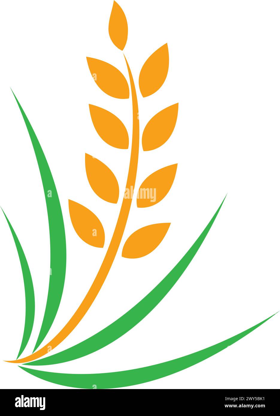 Rice farming icon vector illustration symbol design Stock Vector Image ...