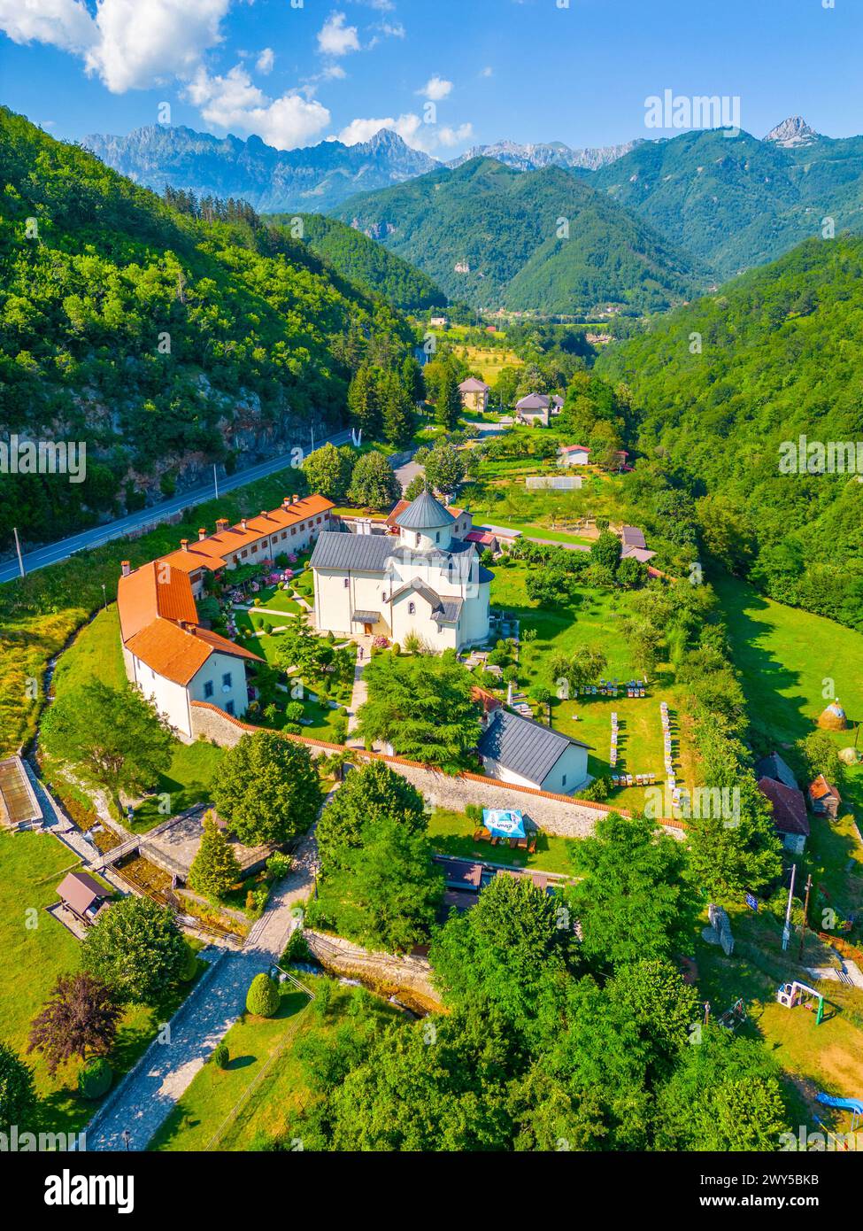 View of Moraca monastery in Montenegro Stock Photo - Alamy