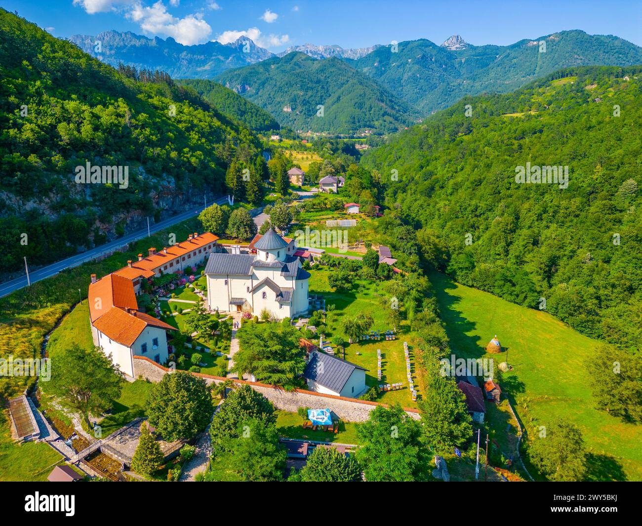 View of Moraca monastery in Montenegro Stock Photo - Alamy