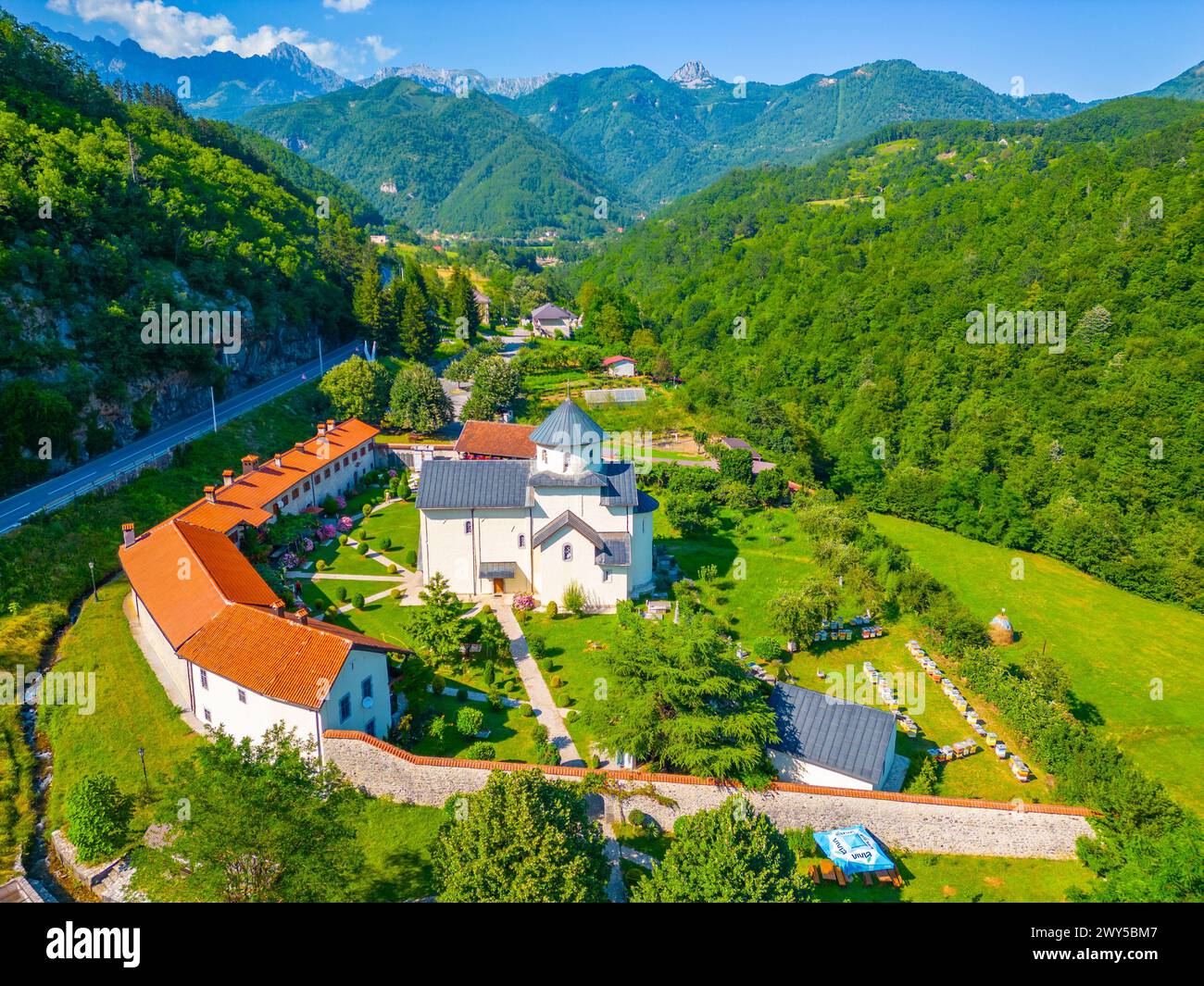 View of Moraca monastery in Montenegro Stock Photo - Alamy