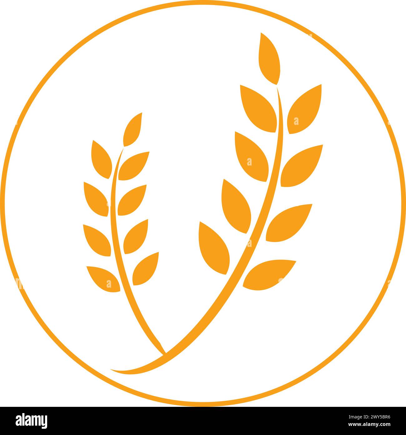 Rice farming icon vector illustration symbol design Stock Vector Image ...