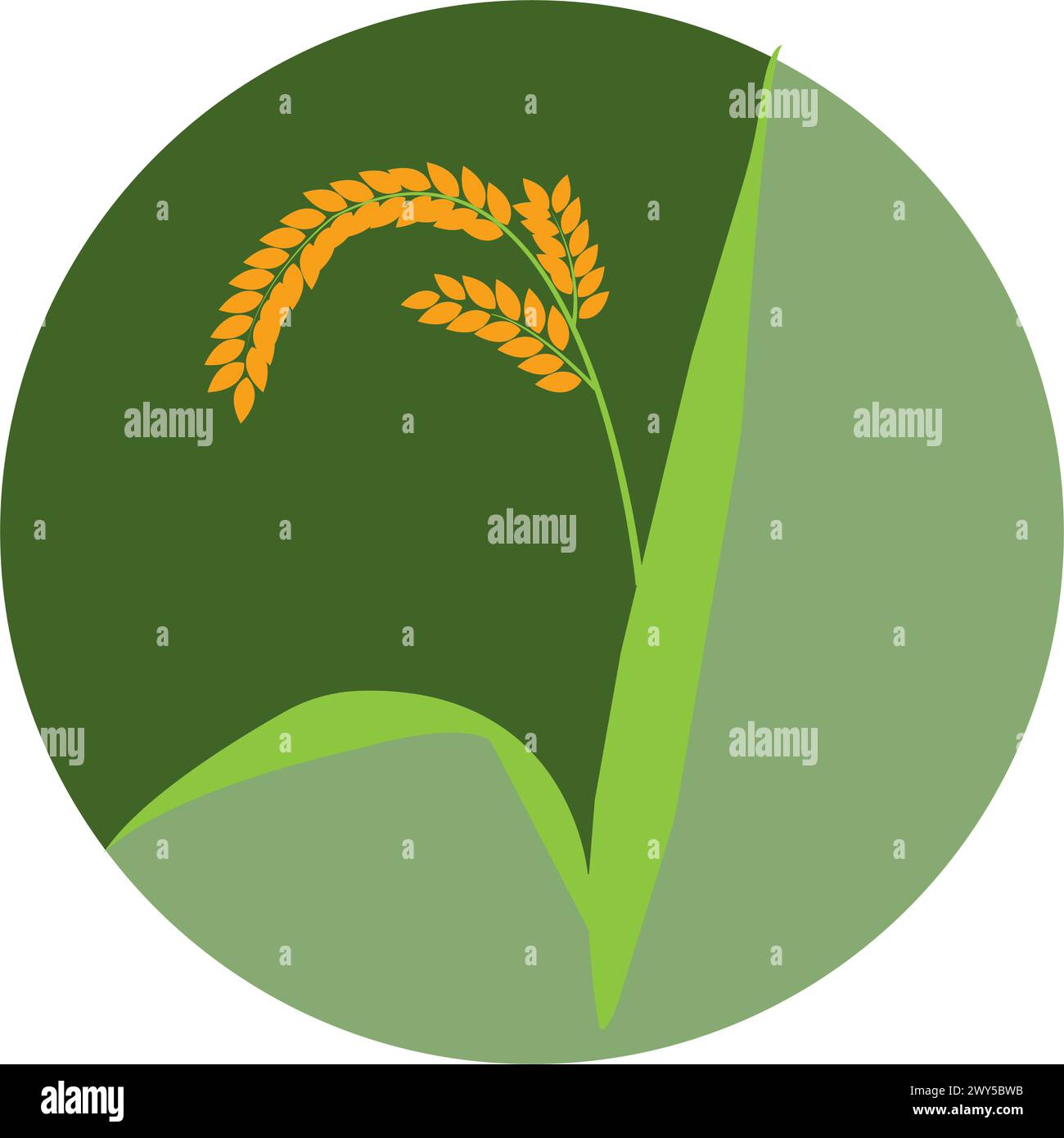 Rice farming icon vector illustration symbol design Stock Vector Image ...