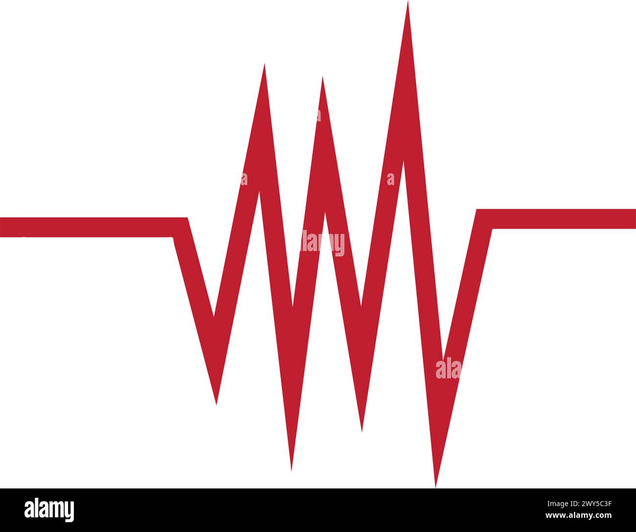 Pulse logo design, vector illustration template Stock Vector Image ...