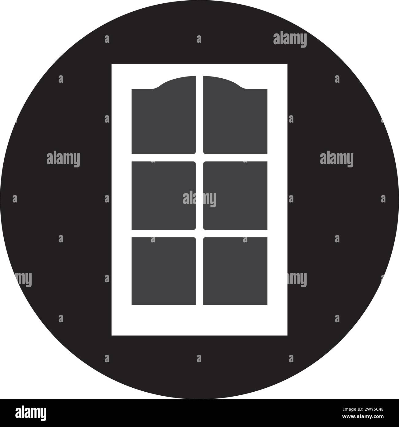 Wooden window icon vector illustration symbol design Stock Vector Image ...