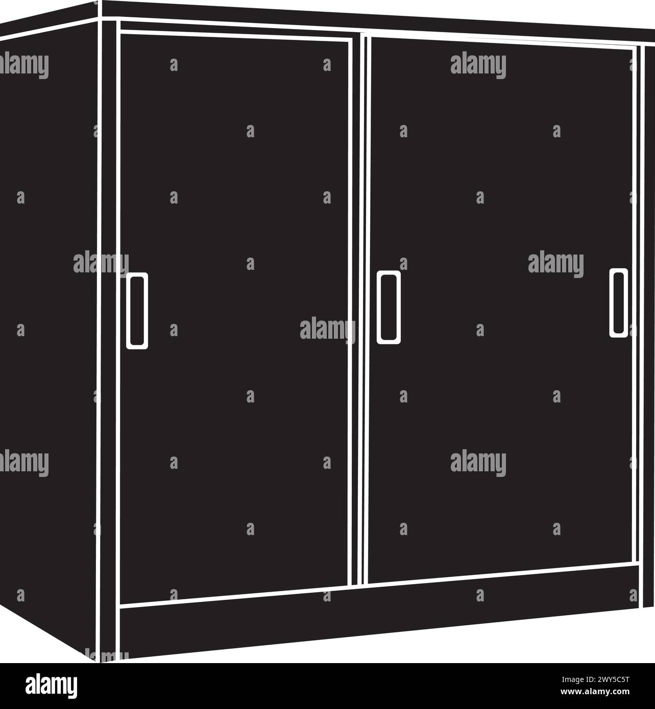 Cabinet cupboard icon vector designtemplate Stock Vector Image & Art ...