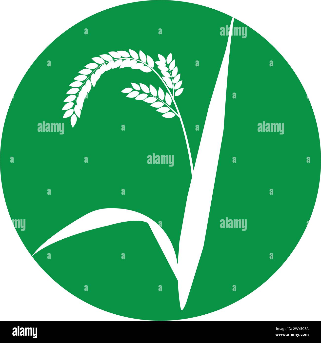 Rice farming icon vector illustration symbol design Stock Vector Image ...