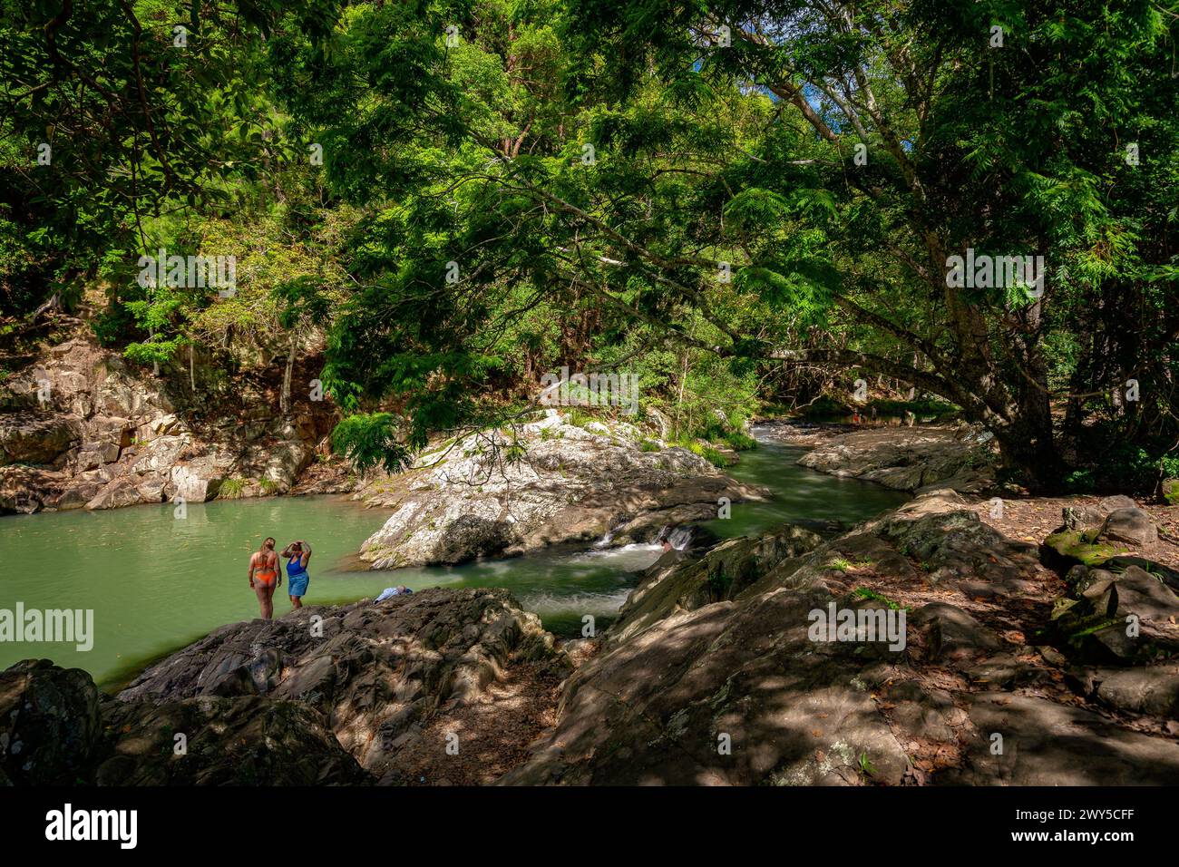 Currumbin Rock Pools in Gold Coast, Queensland, Australia Stock Photo ...