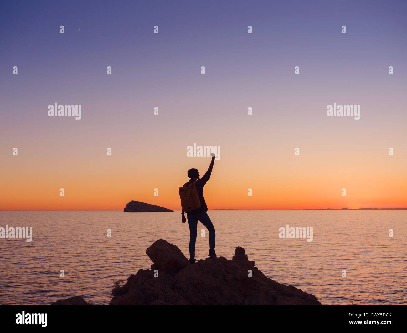Benidorm silhouette hi-res stock photography and images - Alamy
