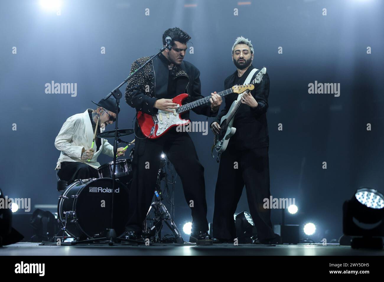 Milan, Italy. 03rd Apr, 2024. (L-R) Alex Fiordispino, aka Stash and ...