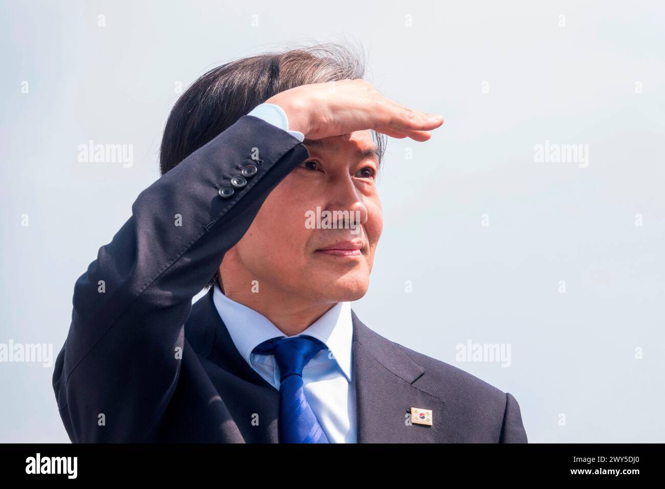 Cho Kuk, April 4, 2024 : Cho Kuk, leader of the Rebuilding Korea Party ...