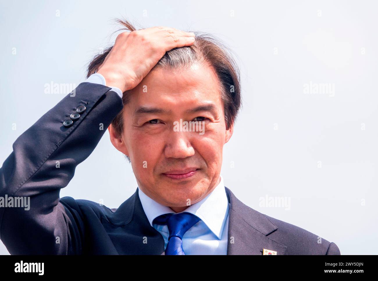 Cho Kuk, April 4, 2024 : Cho Kuk, leader of the Rebuilding Korea Party ...