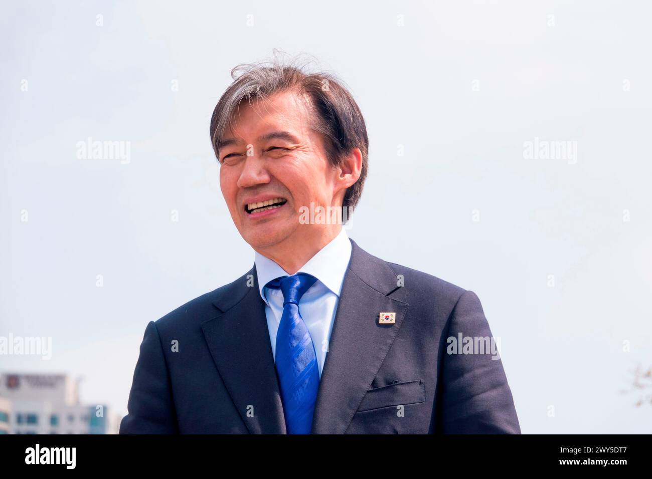 Cho Kuk, April 4, 2024 : Cho Kuk, leader of the Rebuilding Korea Party ...