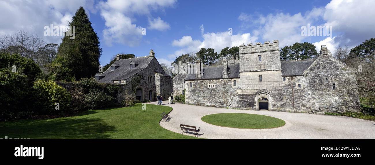 Cotehele House, Calstock, Cornwall, England, UK - view of Stock Photo ...