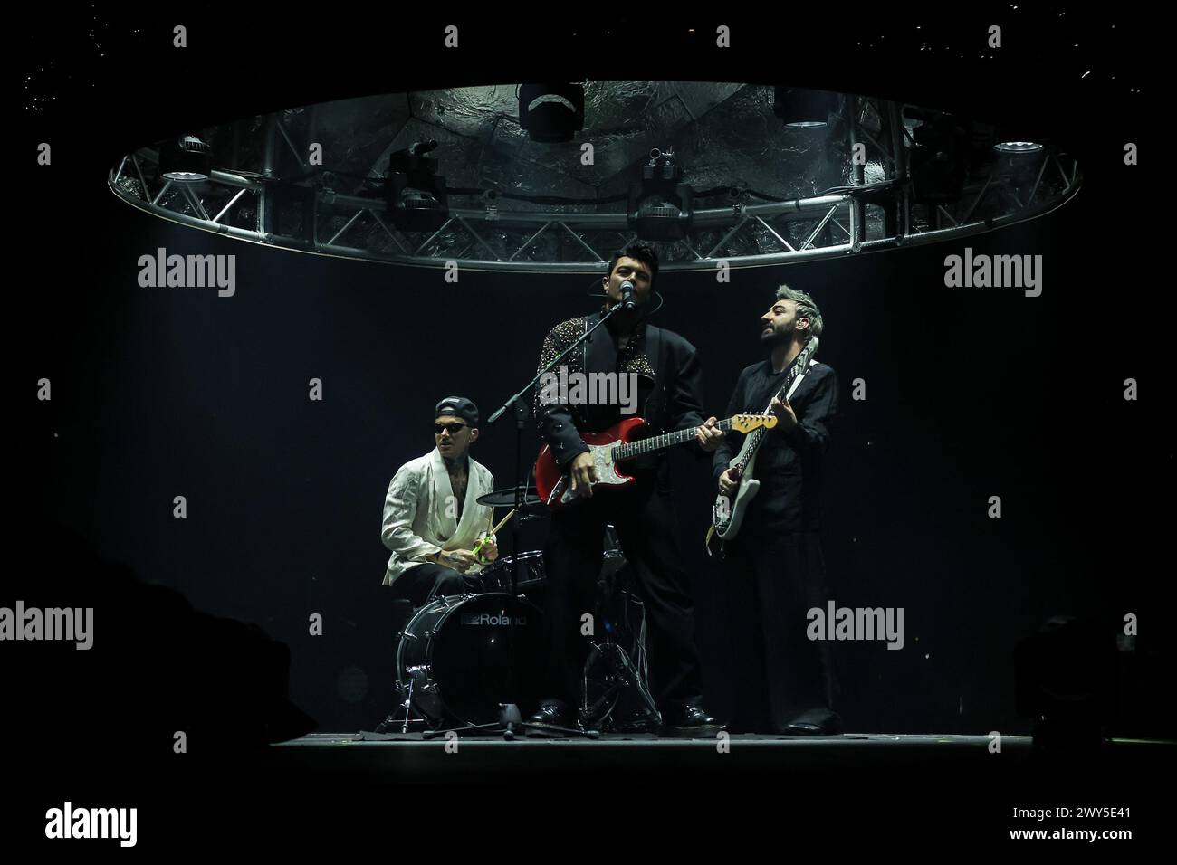 Milan, Italy. 03rd Apr, 2024. (L-R) Alex Fiordispino, aka Stash and ...