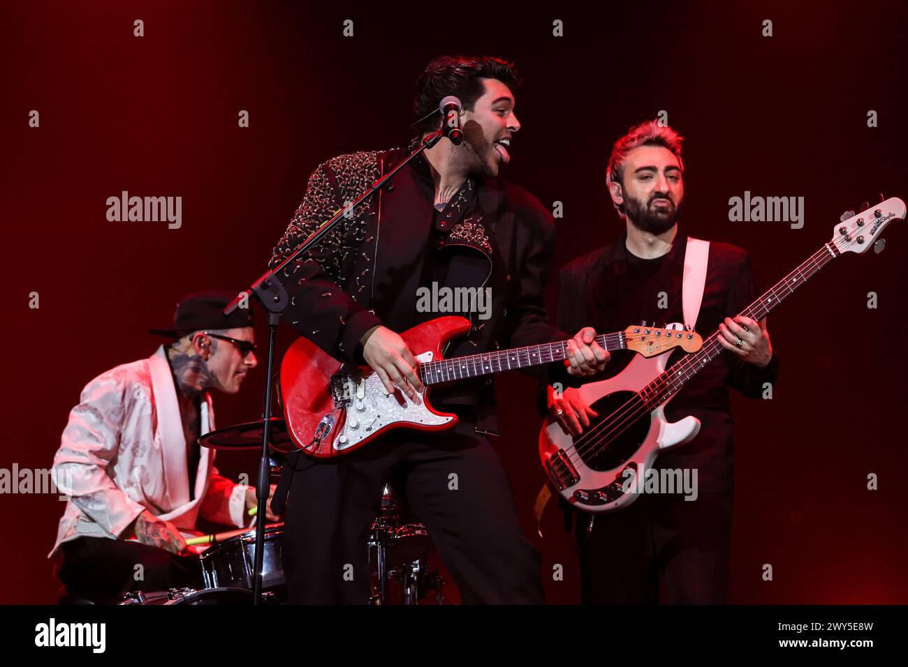 Milan, Italy. 03rd Apr, 2024. (L-R) Alex Fiordispino, aka Stash and ...