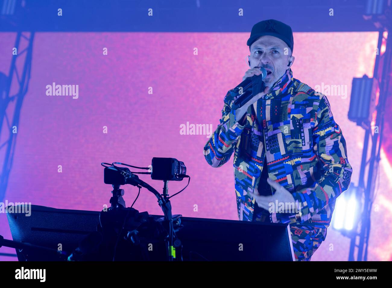 Mantua, Italy. 03rd Apr, 2024. Samuel, pseudonym of Samuel Umberto ...