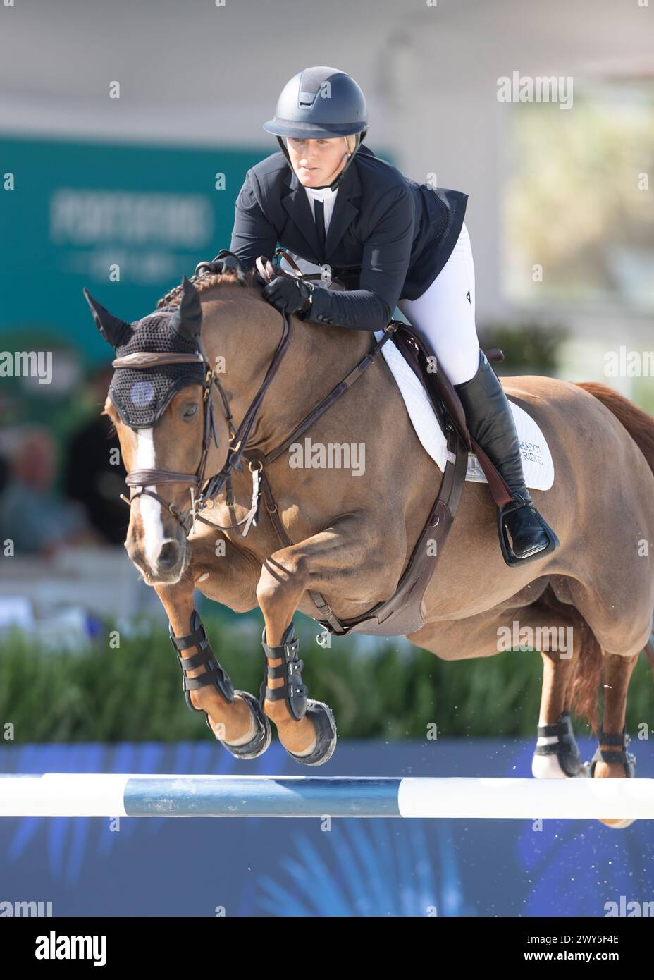 Miami Beach, USA - April 3, 2024. Samantha Schaefer of the USA and ...