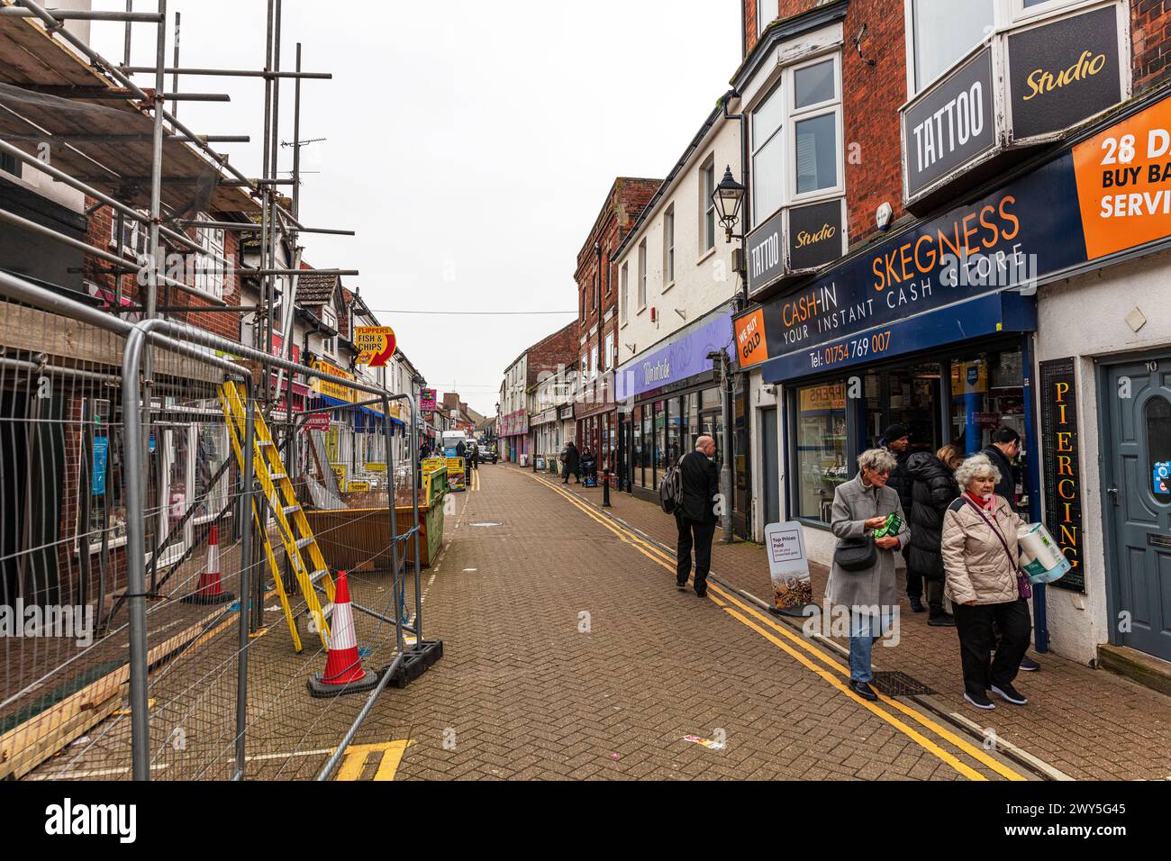 Skegness, Lincolnshire, UK, England, Skegness High Street, High Street ...