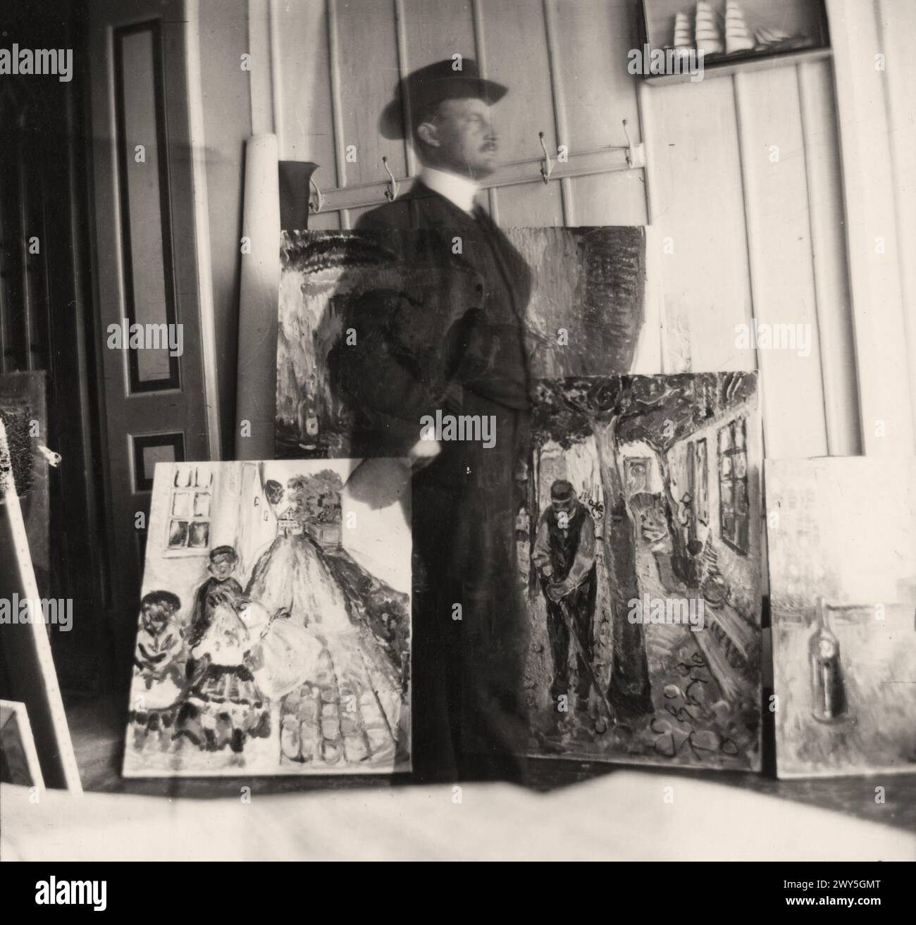 Edvard Munch - Self-Portrait in Warnemünde [1907] Stock Photo - Alamy