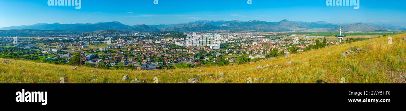 Aerial view of downtown Podgorica in Montenegro Stock Photo - Alamy