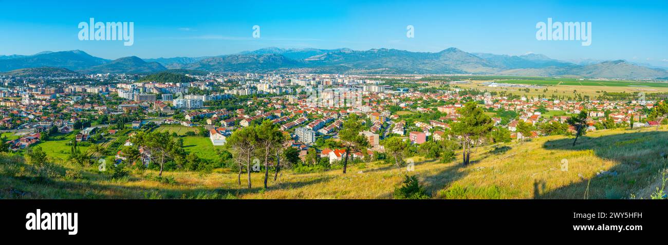 Aerial view of downtown Podgorica in Montenegro Stock Photo - Alamy