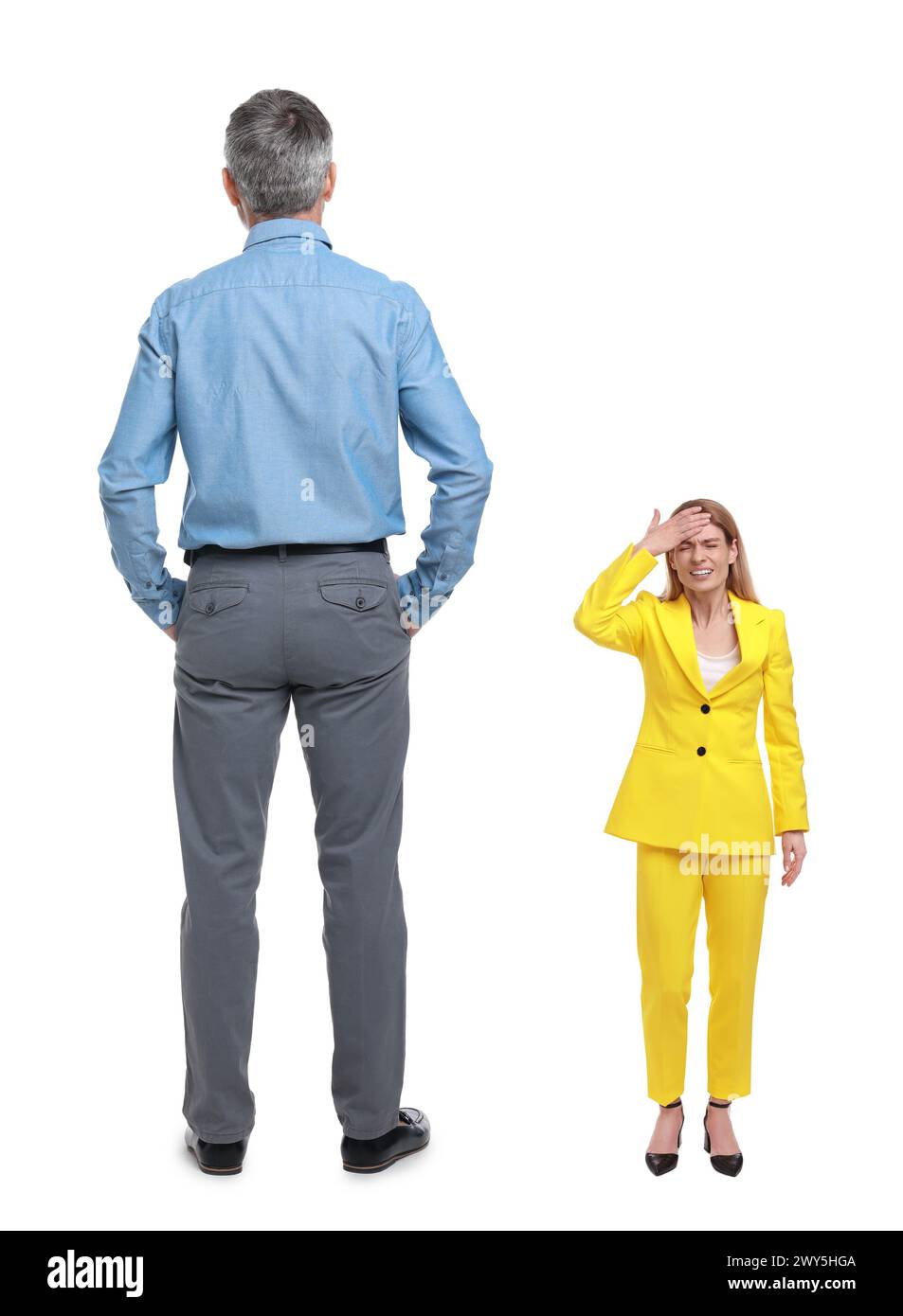 Big woman small man hi-res stock photography and images - Alamy