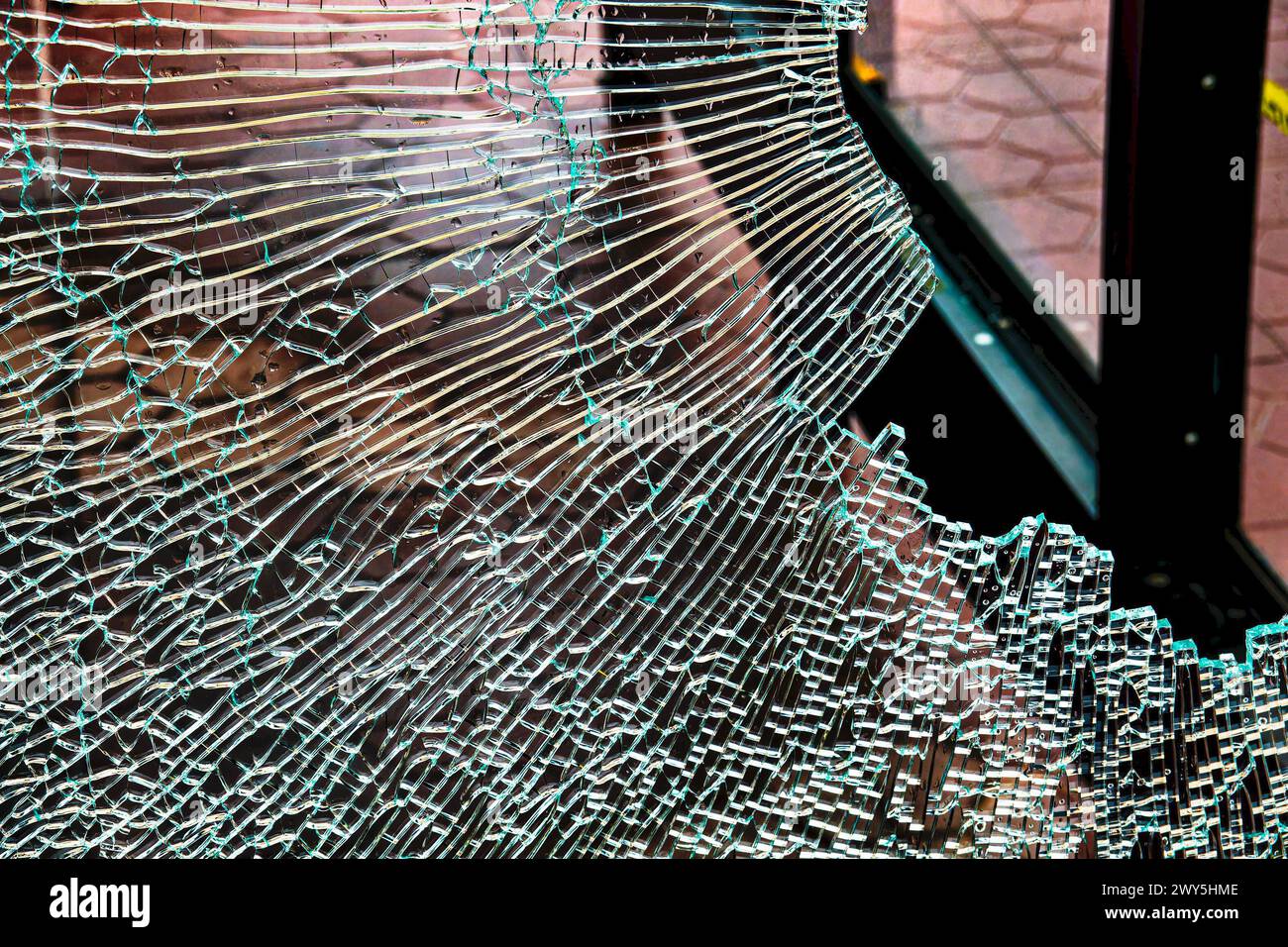 Shattered barrier hi-res stock photography and images - Alamy