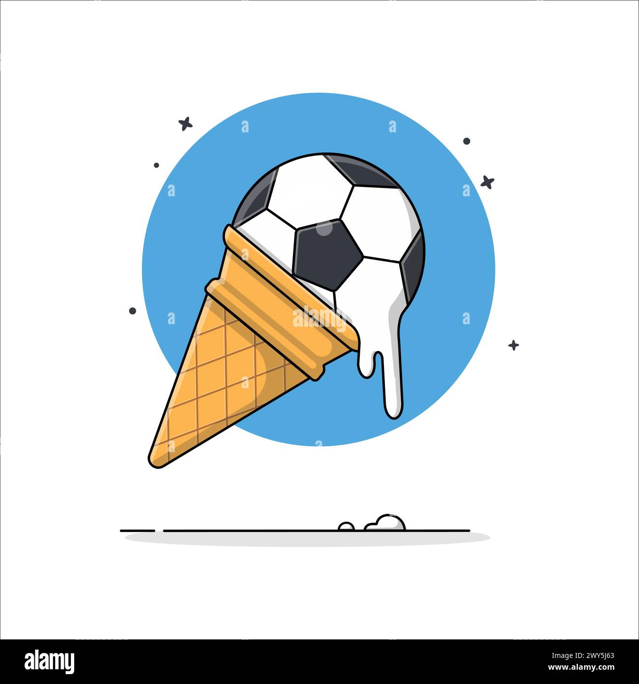 Football ice Stock Vector Images - Alamy