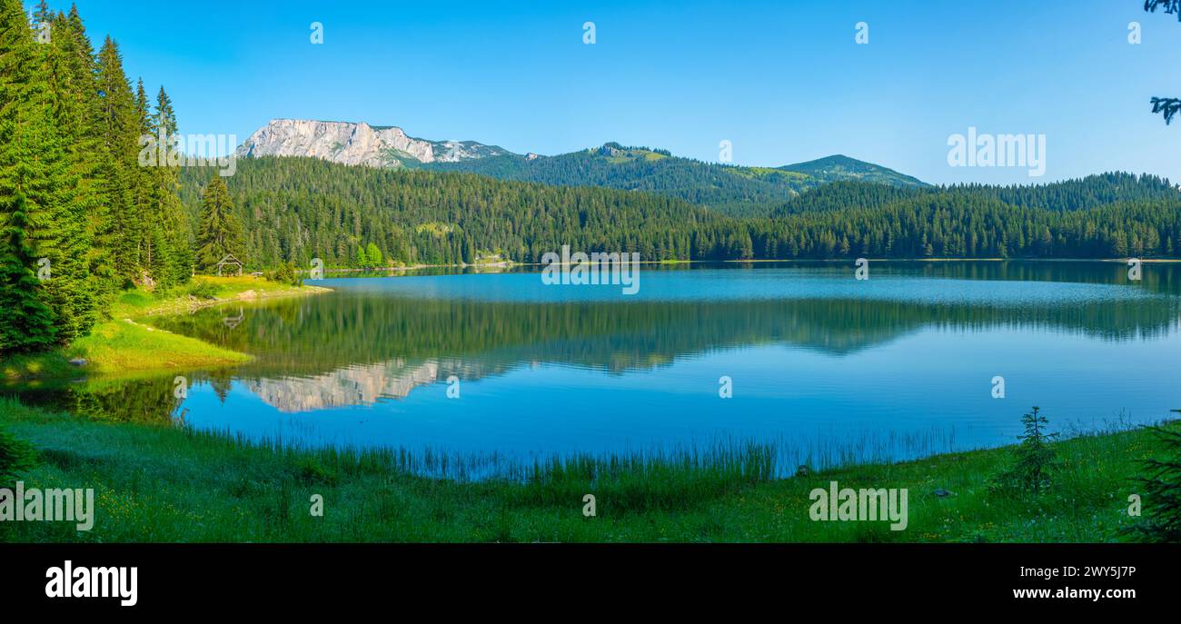 Crno Jezero aka Black lake at Durmitor national park in Montenegro ...