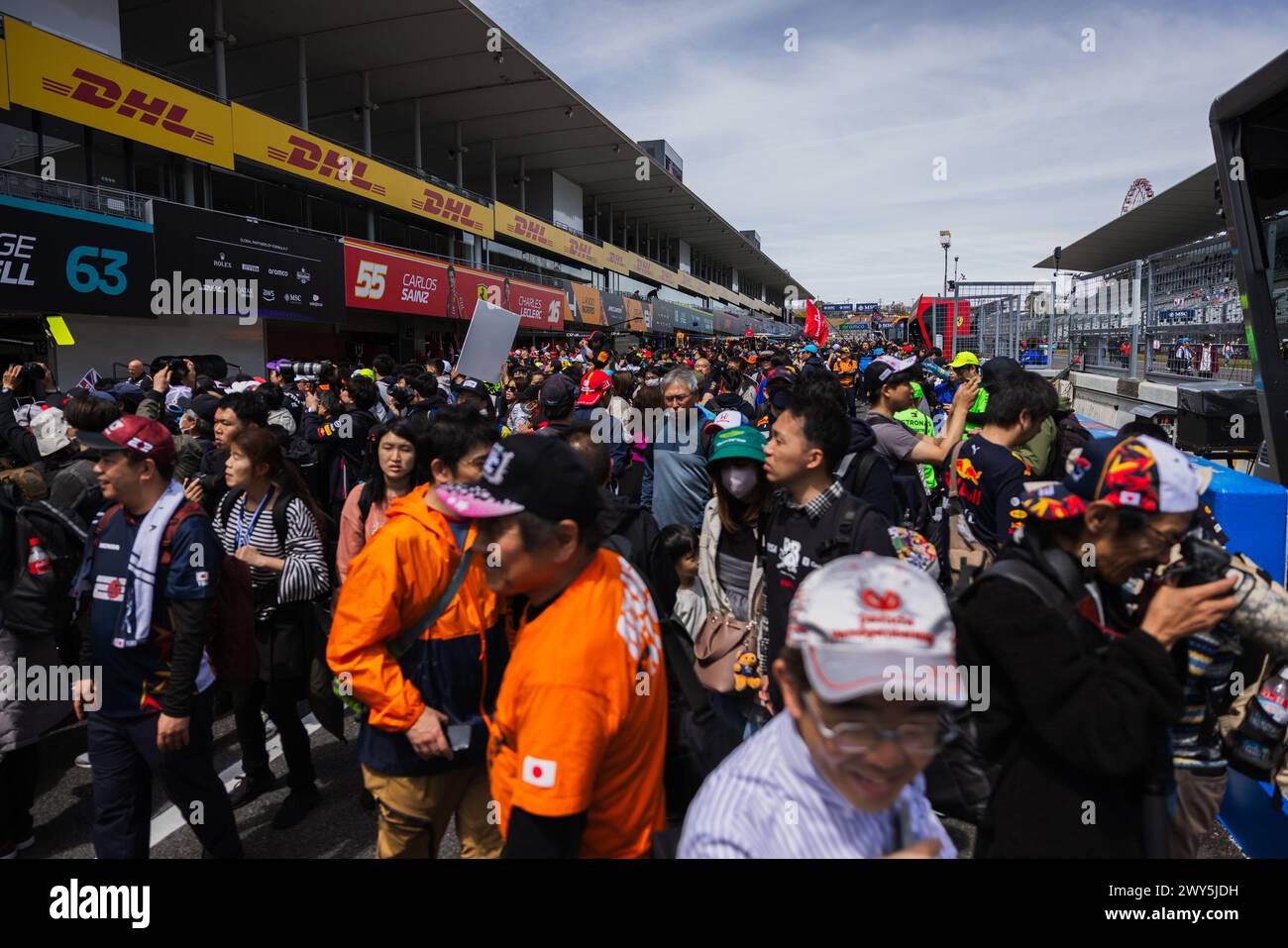 Suzuka Circuit, Mie, Japan. 4.April.2024; Open pitlane for public ...