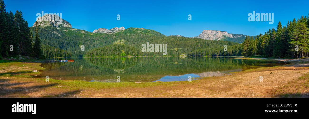 Crno Jezero aka Black lake at Durmitor national park in Montenegro ...