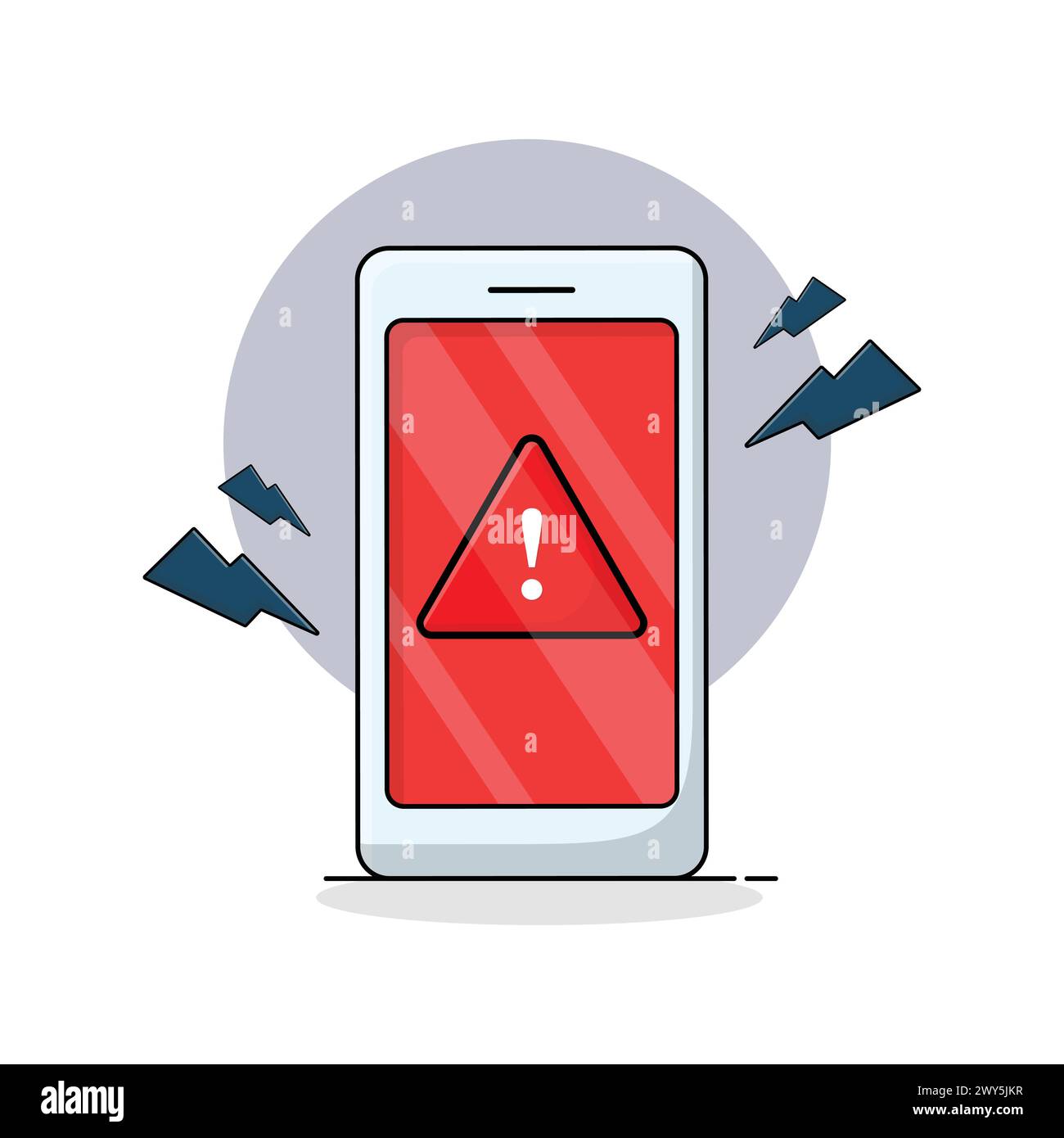 Danger alert warning attack on Stock Vector Images - Alamy