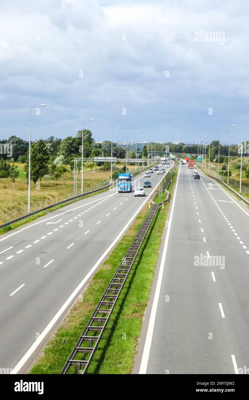 Two lane road with cars hi-res stock photography and images - Alamy