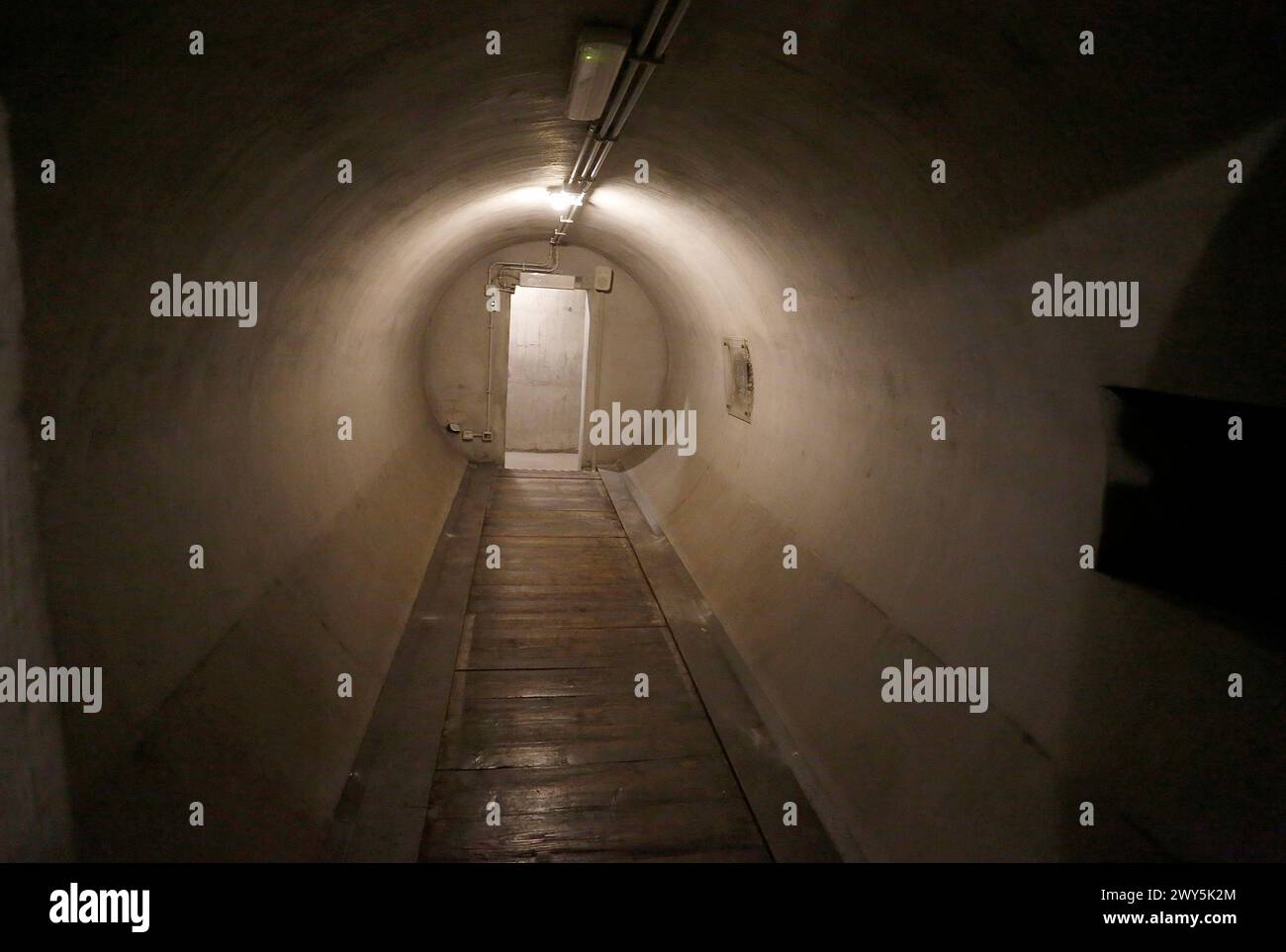 Rome, Italy. 04th Apr, 2024. Rome, Reopening of the air raid shelter ...