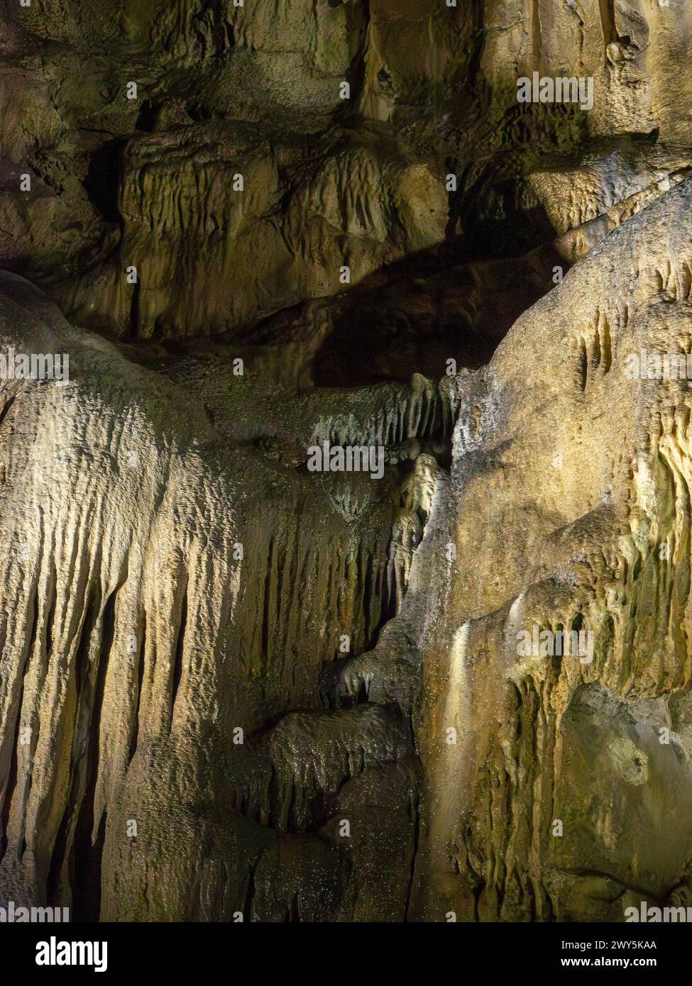 Cavern wall in Poole's Cavern Derbyshire Stock Photo - Alamy
