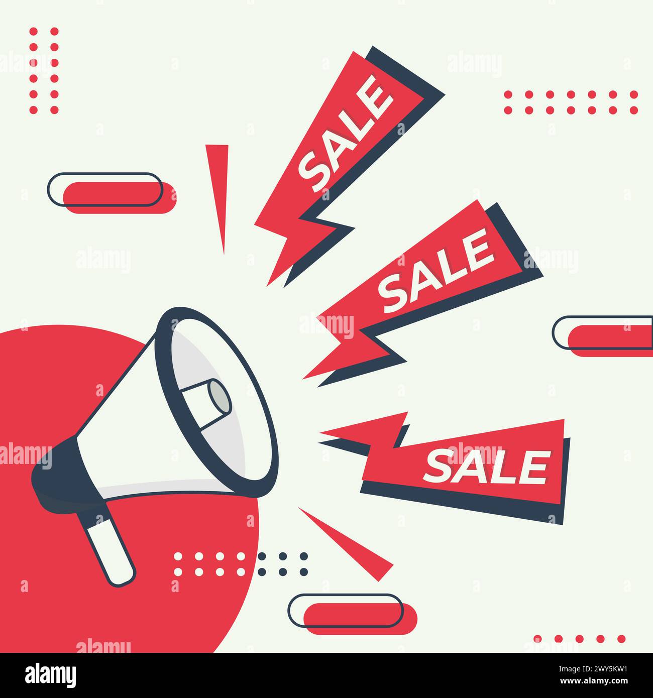 Sale Offer Discount Promotional Poster Design Stock Vector Image & Art ...
