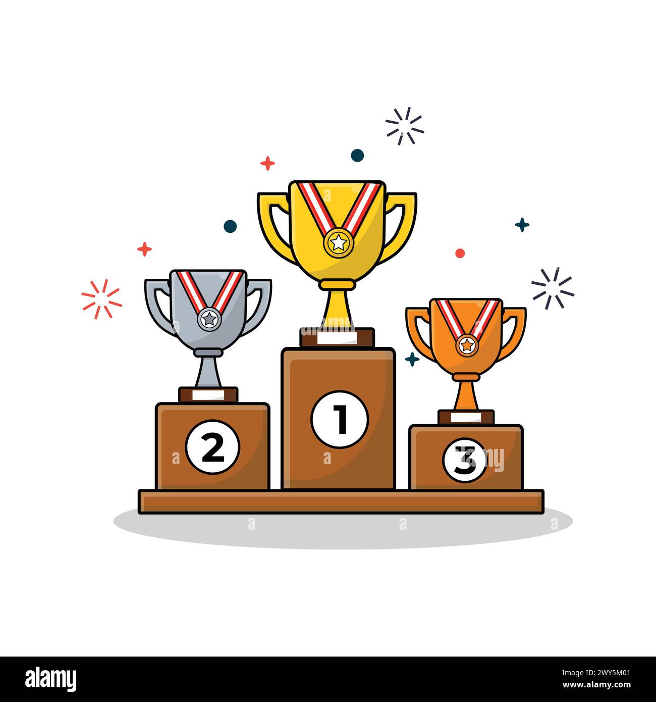 Winner illustration vector hi-res stock photography and images - Alamy