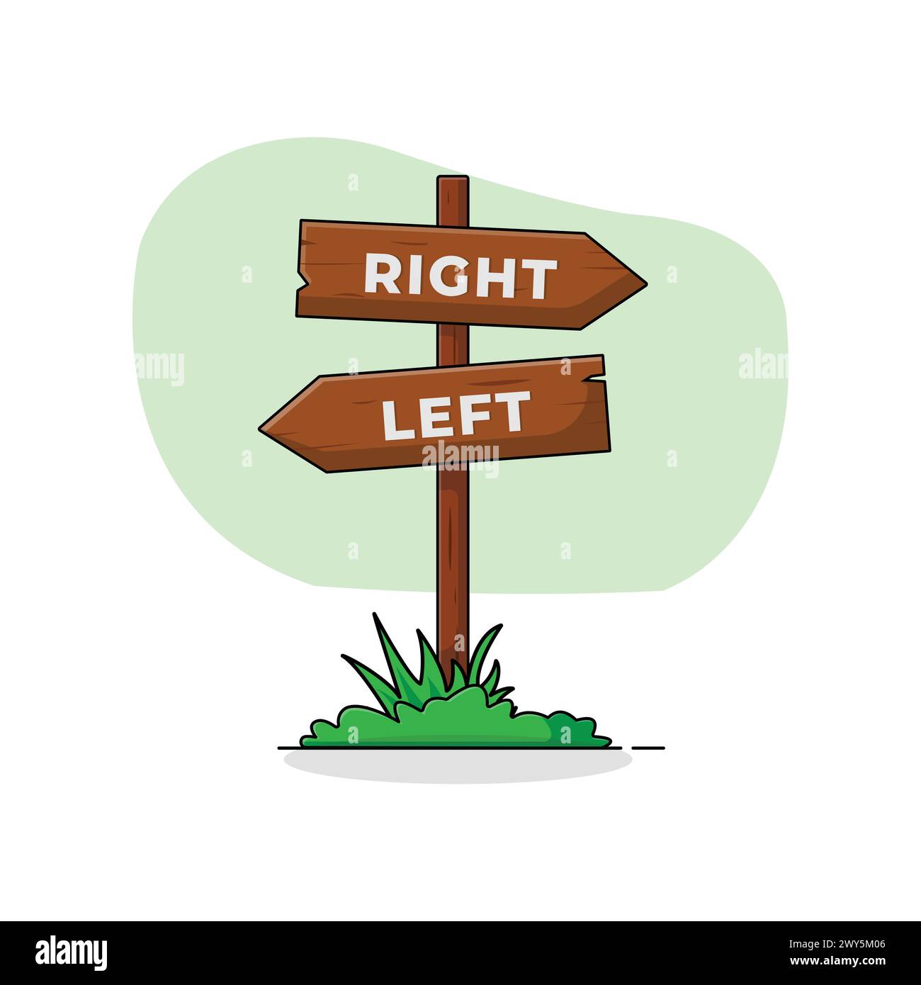 Direction sign board Stock Vector Images - Alamy