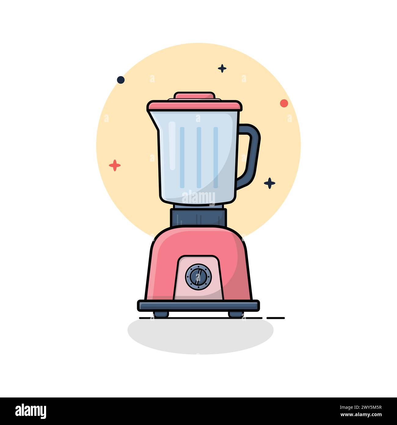 Kitchen Blender Vector Illustration. Kitchen Equipment Concept Stock ...