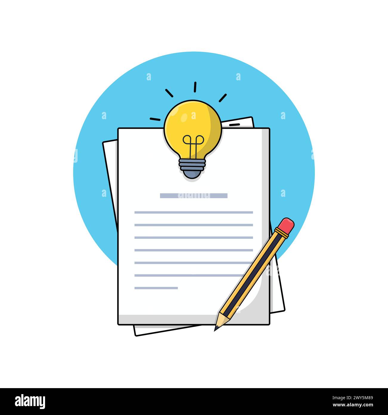 Creative writing vector vectors hi-res stock photography and images - Alamy
